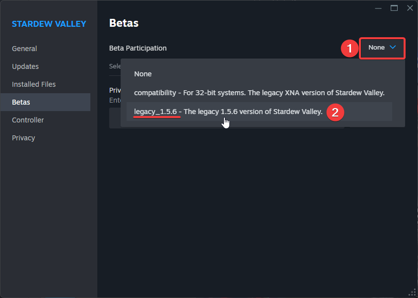 How to Downgrade your Stardew Valley Installation to Version 1.5 ...